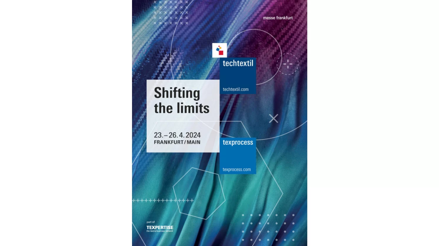 Current logos of Texprocess, event motifs and advertising material for ...