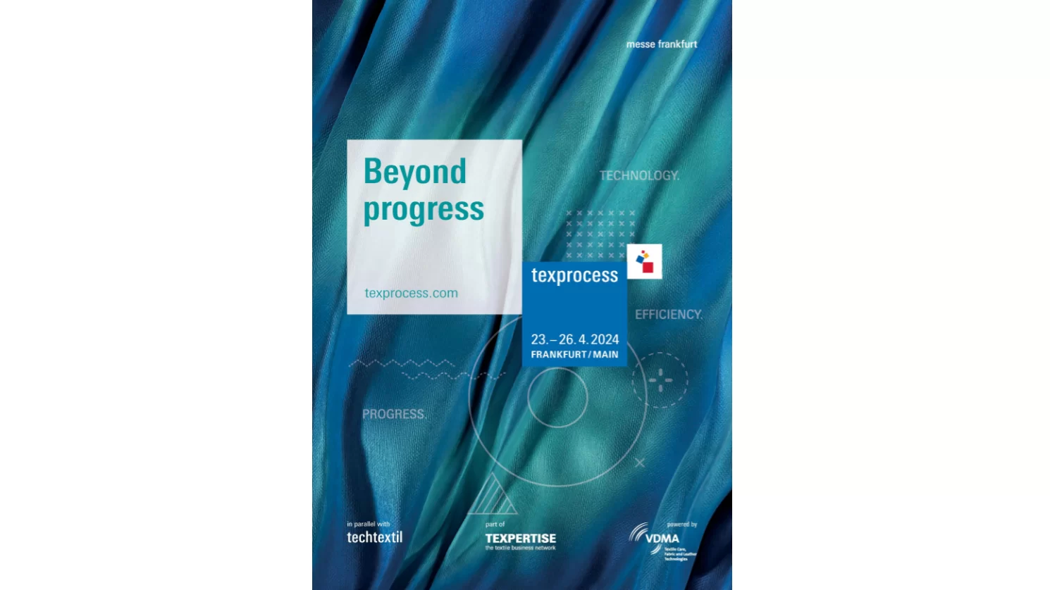 Current logos of Texprocess, event motifs and advertising material for ...